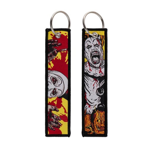 Terrifier Art The Clown Embroidery Key chain | Elm Street Toys
